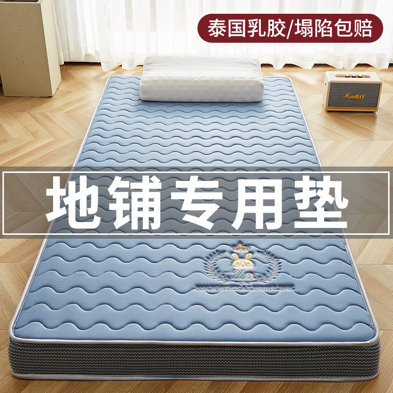 乳胶床垫遮盖物软垫家用打地铺睡垫E褥子学生宿舍单人地铺海绵垫