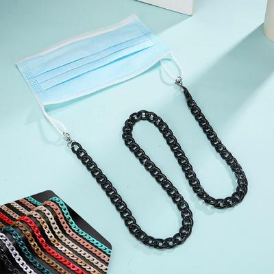 Teamer Face Mask Chain Women Men Acrylic Glasses Chain on t
