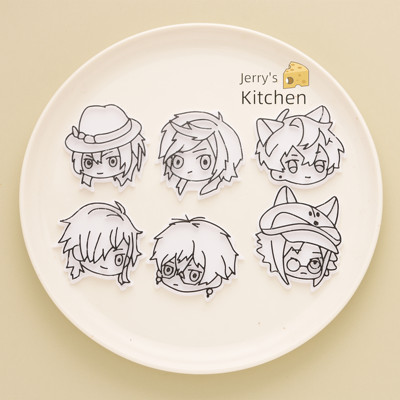 Luxiem彩虹社Q版饼干模具 VOX Luca Mysta同人3D按压烘焙磨具