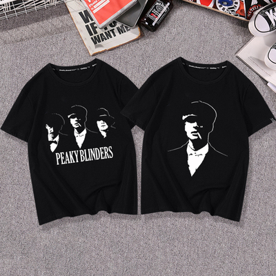 shelby浴血剃刀党谢尔比短袖t恤