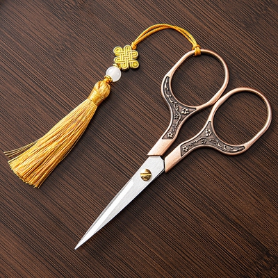 中式复古茶剪茶道配件剪线头小剪刀茶艺工具禅意国潮剪茶叶袋剪刀