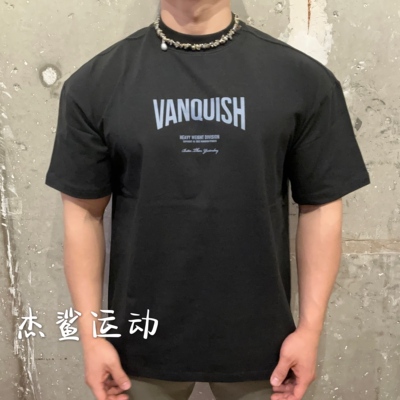 清仓VANQUISH新款VQ HEAVYWEIGHT男士运动休闲弹性圆领宽松短袖