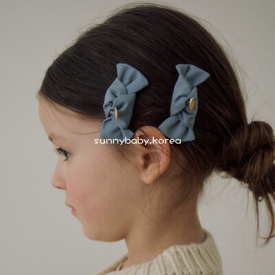 SOYE韩国进口童装代购26春女童中小童时尚蝴蝶结刘海夹发夹发饰