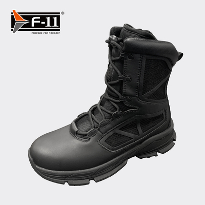 F-11绝影2.0高帮战术跑鞋D54003全粒面头层皮轻便透气减震拉链作