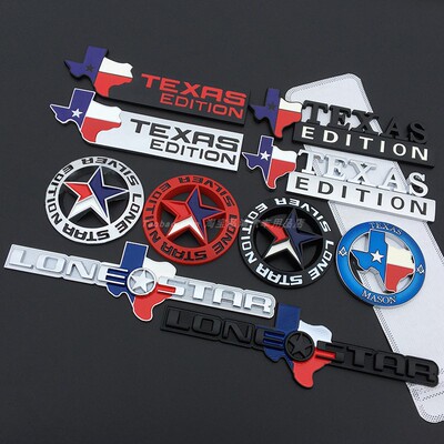 MASON会徽标志车贴TEXAS尾标JEEP越野改装侧门贴LoneStar孤星车标