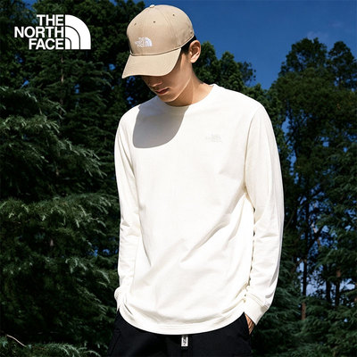 TheNorthFace北面长袖T恤男秋冬户外运动舒适透气纯棉打底衫8GU6
