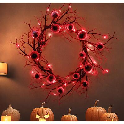 Halloween eyeball garland dead branch pendant party decorati
