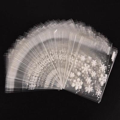 100PCS Christmas Candies Plastic Cookie food Bag(糖果袋)