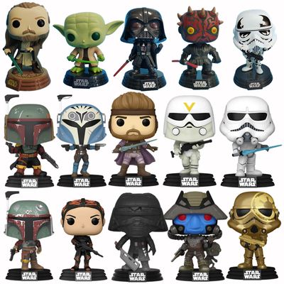 星球大战欧比旺维达波巴手办公仔