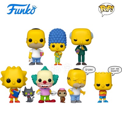Funko POP辛普森一家The Simpsons周边候默巴特马姬丽莎小丑手办