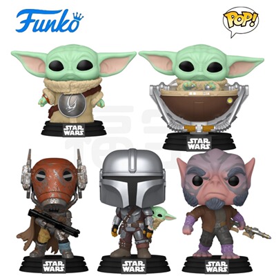 Funko POP曼达洛人与古古Star Wars: The Mandalorian  Grogu手办