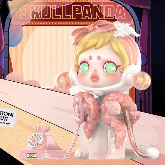 SP三代SKULLPANDA人生如戏盲盒POPMART泡泡玛特女一号小丑替身演_虎窝淘
