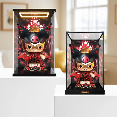 适用TOPTOY三丽鸥酷洛米古堡暗夜大体积木模型彩绘背景收纳盒