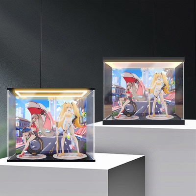 适用DJMAX RESPECT V 赛车女郎EL菲尔&EL克莉儿 双人亚克力收纳盒