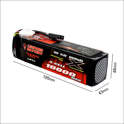 豹牌电池10000MAH 14.8V 90C超暴力4S 大X 大卡顿 不鼓包 更安全