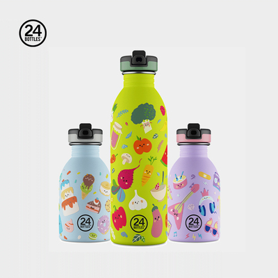 24bottles儿童系列304不锈钢轻骑可携式可爱卡通随行杯冷水杯