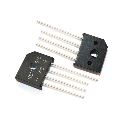 桥堆KBU810 桥式单相整流桥 直插扁桥 8A/1000V 整流器 足流