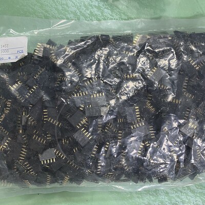 厂家方形孔直插单排母2.54MM排母1x40p 1x6P 1X8P 1X10P塑高8.5MM
