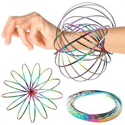 toroflux Flow Ring Spinner Ring Arm Toy Magic Spring Bracele