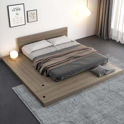 日式榻榻米床ins矮床侘寂风床小户型落地床架北欧复式二楼地台床