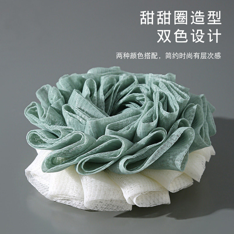 加大洗澡沐浴球泡澡球浴花双层搓澡搓背起泡洗浴洗澡巾蕾丝沐浴球
