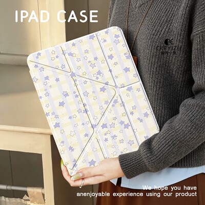 【3+Y折旋转】适用于vivopad5保护套5pro全包防摔12.1英寸亚克力pad3浪漫星辰iqoopad5pro高级带笔槽se平板壳