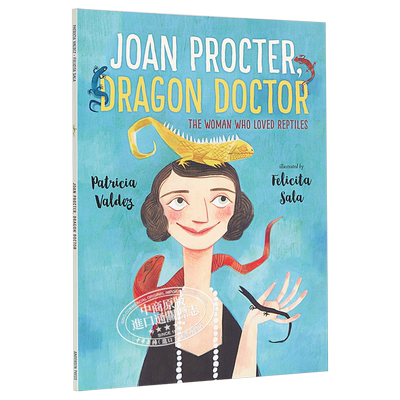 Felicita Sala Joan Procter, Dragon Doctor 一个喜欢爬行动物的女士 精品绘本 低幼认知启蒙绘本 英文原版 3-6岁