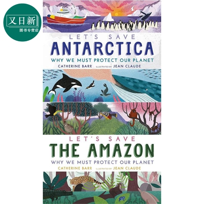 Lets Save Antarctica  Amazon Why we must protect our planet为什么我们必须保护我们的星球2册套装 英文原版 又日新