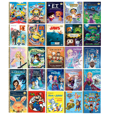 英文原版小金书系列大合集 Little Golden Book 任天堂超级马里奥Super Mario 迪士尼Disney 进口绘本卡通动画故事书 又日新