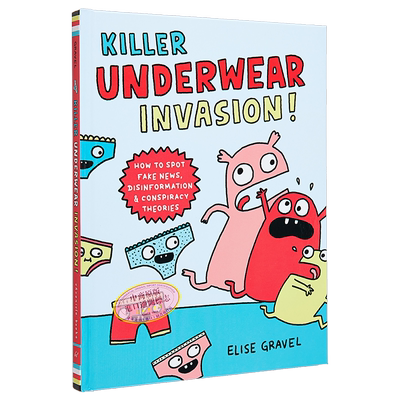 Elise Gravel Killer Underwear Invasion! 内衣特击队 英文原版 进口图书 儿童绘本 故事图画书幽默漫画图像小说 又日新