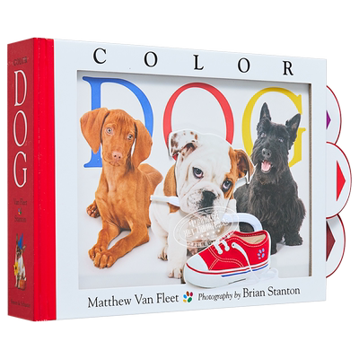 Matthew Van Fleet: Color Dog 彩色的狗狗 立体翻翻书 英文原版 进口图书 亲子童书 4-6岁