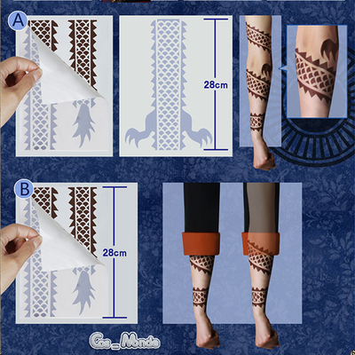 cosmonde刀剑乱舞大俱利罗纹身贴