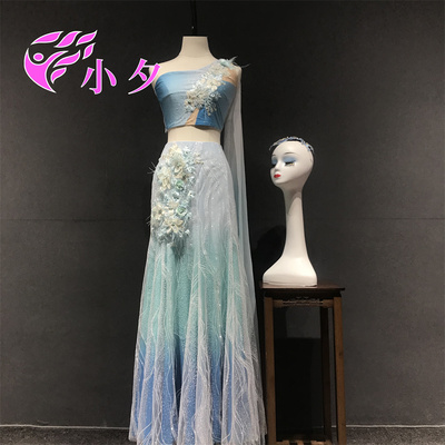 北京小夕出租定制新傣族剧目表演服少数民族舞蹈演出艺考服