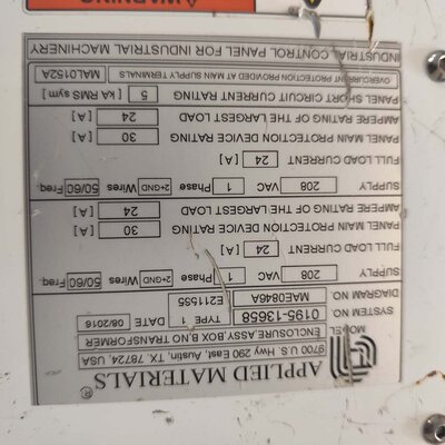APPLIED MATERIALS工业控制面板，型号D2 P--议价商品