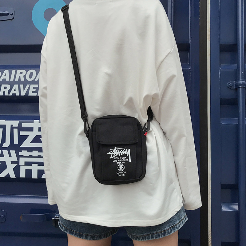 Stussy Fashion Addendum Bags: INS Hip Hop Cross-body Bags, Men's and ...