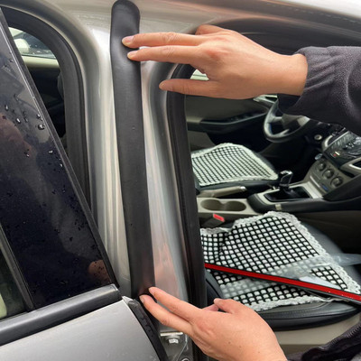 汽车B柱上端密封条车门中柱隔音条A柱B柱胶条降噪防尘静音密封条