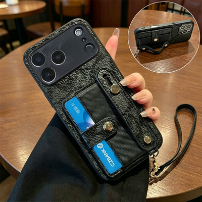 【3000型号可备注】九科星适用苹果17promax手机壳iphone16手腕带14plus插卡套13支架12挂绳11男女15手绳商务