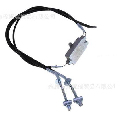 ATV沙滩车配件 适用YAMAHA YFM350 225 200一拖二鼓刹车拉索拉线