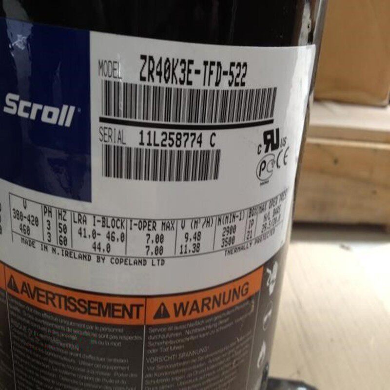 ZR40K3-TFD-522/PFJ-522谷轮3.5匹压缩机ZR40K3E-TF5-522/TFD-522_虎窝淘