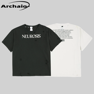 ProtocolIndex破洞做旧水洗短袖