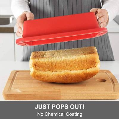 Silicone Bread Loaf Pans Baking Mold Meatloaf Cake Tray