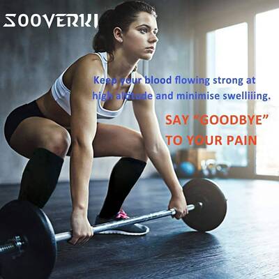 5 Pair Compression Socks Men Running Sport Socks Knee High 2