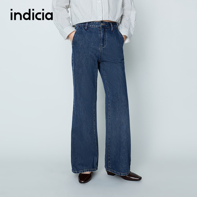 indicia标记商场同款26春季新款女装牛仔裤棉休闲长裤子L2A6NK042