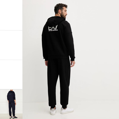 阿玛尼男士鹰标加厚保暖运动套装