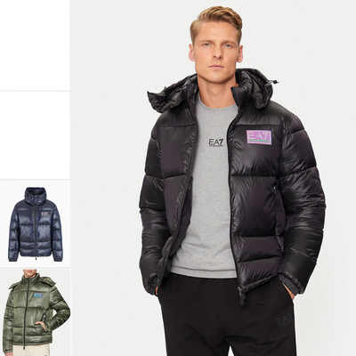 Armani/阿玛尼男士连帽棉衣外套