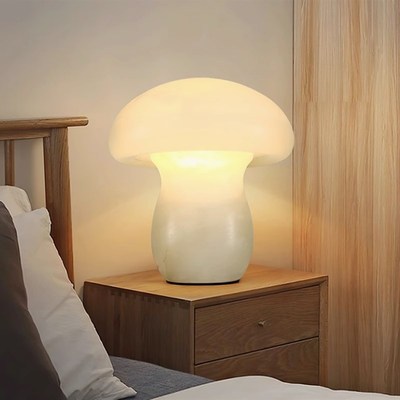 精选西班牙新中式轻奢现代简约云石台灯J卧室床头台灯轻奢高级感