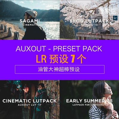 AUXOUT 小清新 Lr预设 索尼调色 文艺女生 送VSCO及王家卫预设