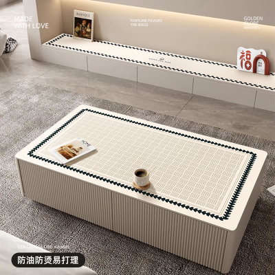 轻奢高级感防水防油茶几垫