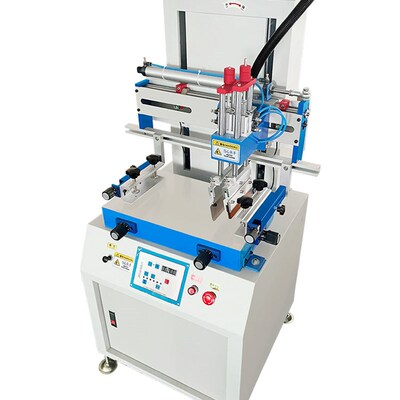 热销丝印机自动立式落地型垂直平面高精密半自动丝网印刷机纸张布