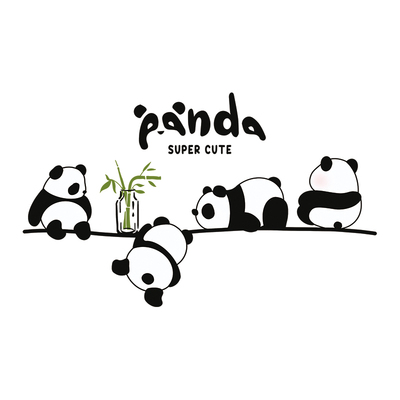熊猫过粉耐水洗柯式白墨烫画定制